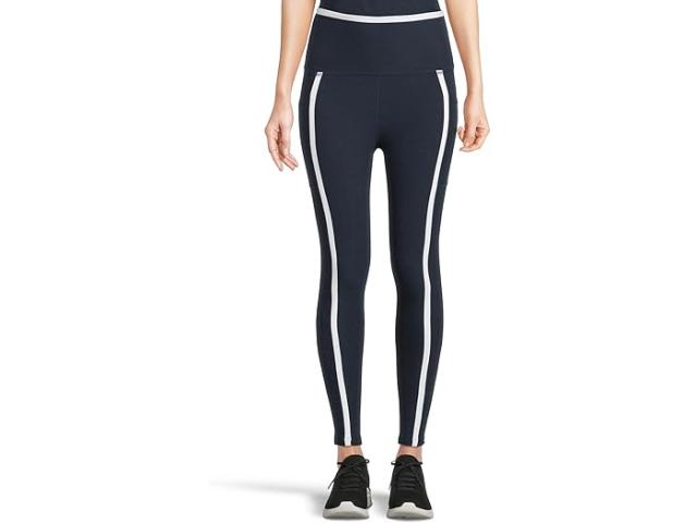 (取寄) ビヨンドヨガ レディース スペースダイ ニュー ムーブス ハイウエスト ミディ レギングス Beyond Yoga women Spacedye New Moves High-Waisted Midi Leggings Nocturnal Navy/Cloud White