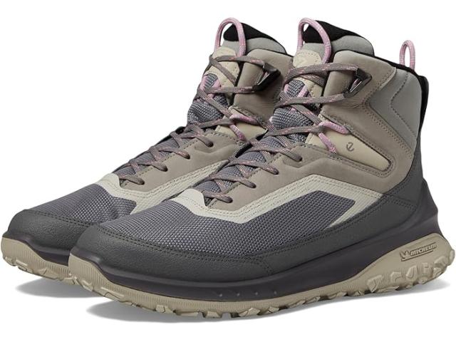 (取寄) エコー スポーツ レディース ウルトラ テレイン ウォータープルーフ ミッド ウォーム ハイキング ブーツ ECCO Sport women Ultra Terrain Waterproof Mid Warm Hiking Boots Steel/Wild Dove Nubuck/Primaloft