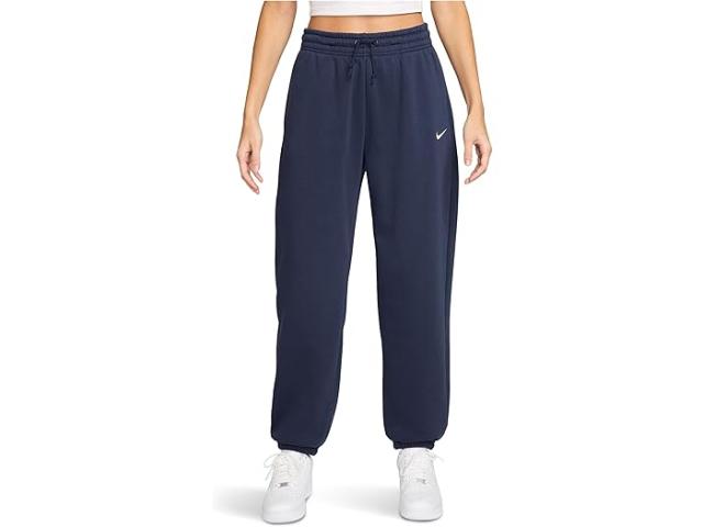 (取寄) ナイキ レディース スポーツウェア フェニックス フリース ハイウエスト オーバーサイズ スウェットパンツ Nike women Sportswear Phoenix Fleece High-waisted Oversized Sweatpants Midnight Navy/Sail