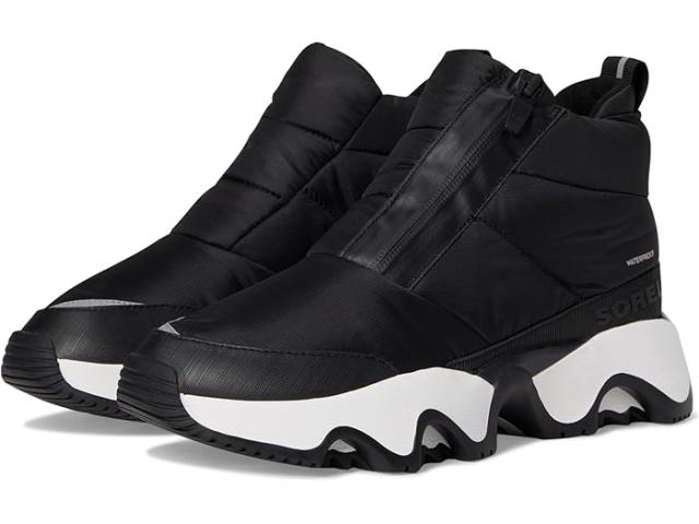 (取寄) ソレル レディース キネティック インパクト パフィー ジップ ウォータープルーフ SOREL women Kinetic Impact Puffy Zip Waterproof Black/Black