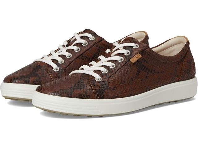 (取寄) エコー レディース ソフト 7 スニーカー ECCO women Soft 7 Sneaker Mink/Black/Coffee Reptile Print