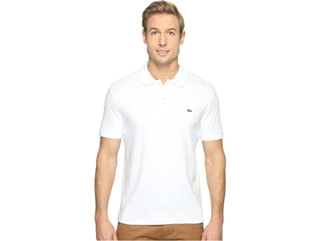 (取寄) ラコステ メンズ ショート スリーブ ジャージ インターロック レギュラー Lacoste men  Short Sleeve Jersey Interlock Regular White