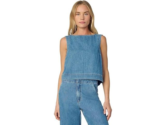 (取寄) ジョーズジーンズ レディース ザ ボート ネック デニム シェル トップ Joe's Jeans women The Boat Neck Denim Shell Top Revelation