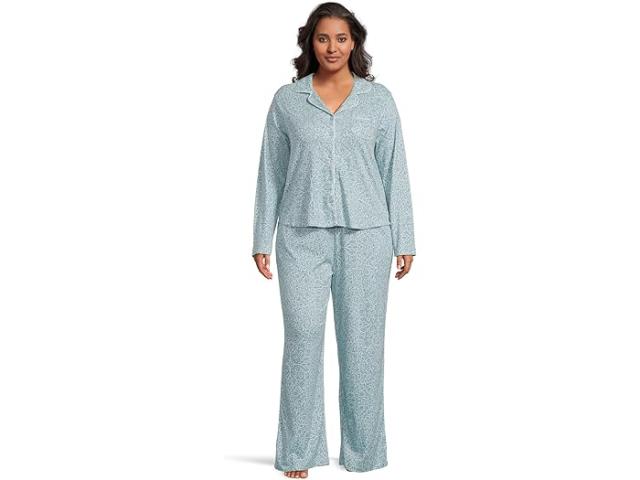 (取寄) カレン ノイバーガー レディース プラス サイズ ノベルティ プリント ロング スリーブ ガールフレンド パジャマ セット Karen Neuburger women Plus Size Novelty Print Long Sleeve Girlfriend Pajama Set Medallion