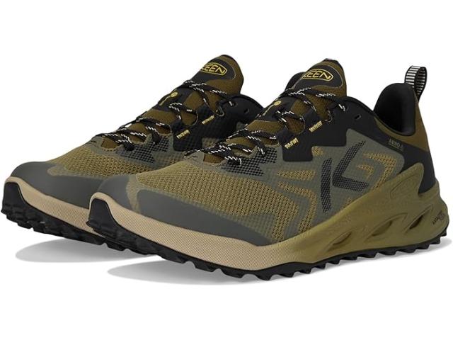 (取寄) キーン メンズ シオニック ネクスト ウォータープルーフ ハイキング シューズ KEEN men Zionic NXT Waterproof Hiking Shoes Martini Olive/Lemon Curry