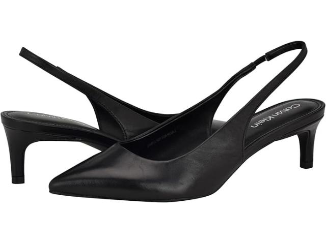 (取寄) カルバンクライン レディース デインティ   women Dainty Black Leather