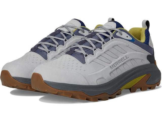 (取寄) メレル メンズ モアブ スピード 2 レザー ウォータープルーフ Merrell men Moab Speed 2 Leather Waterproof Pigeon