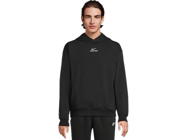 (取寄) ナイキ メンズ プロ トレーニング ドライ-フィット ミッド レイヤー ブーディ Nike men Pro Training Dri-FIT Mid Layer Hoodie Black/White