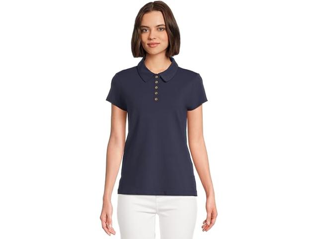 (取寄) リリー ピュリッツァー レディース フリーダ スカルプ ポロ Upf 50+ Lilly Pulitzer women Frida Scallop Polo Upf 50+ True Navy