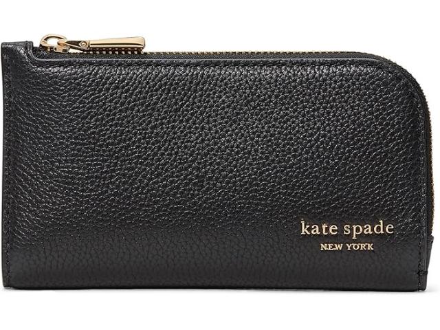 (取寄) ケイトスペード レディース デビン ペブルド レザー スモール スリム バイフォールド ウォレット Kate Spade New York women Devin Pebbled Leather Small Slim Bifold Wallet Black