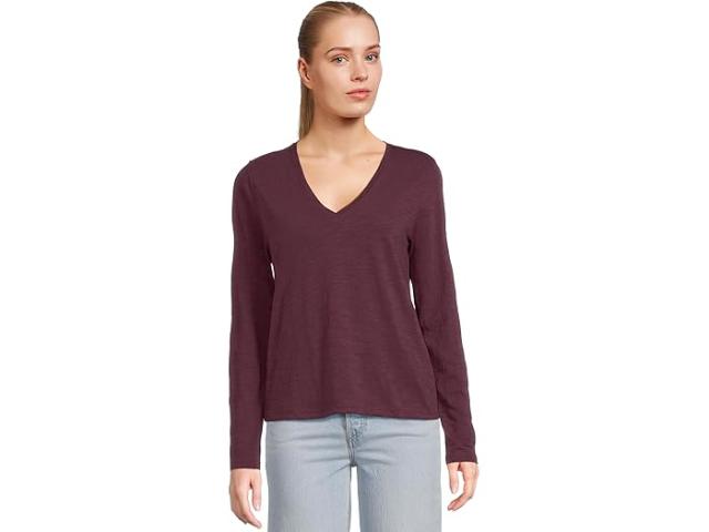 (取寄) リラ P レディース ロング スリーブ V-ネック Lilla P women Long Sleeve V-Neck Merlot