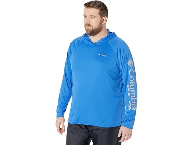 (取寄) コロンビア メンズ ビッグ アンド トール ターミナル タックル ブーディ Columbia men Big & Tall Terminal Tackle Hoodie Cool Grey/Vivid Blue Logo