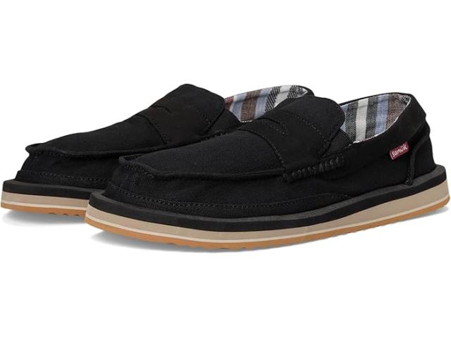 (取寄) サヌーク メンズ ドニー ローファー Sanuk men Donny Loafer Black