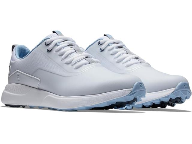 (取寄) フットジョイ レディース FJ ゴルフ シューズ - プリビアス シーズン FootJoy women FJ Perfoma Golf Shoes - Previous Season White/Light Blue