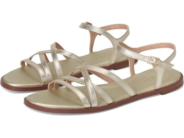 (取寄) コールハーン レディース フリン ストラップ サンダル Cole Haan women Flynn Strappy Sandals Soft Gold Leather
