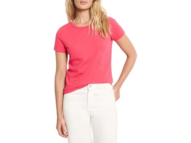 (取寄) ニックゾー レディース パーフェクト ニット クルー ネック T-シャツ NIC+ZOE women Perfect Knit Crew Neck T-Shirt Daiquiri