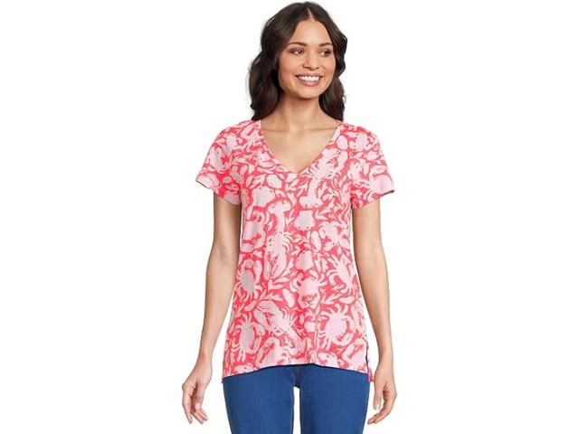 (取寄) リリー ピュリッツァー レディース メレディス ティー Lilly Pulitzer women Meredith Tee Cane Coral Crab Collab
