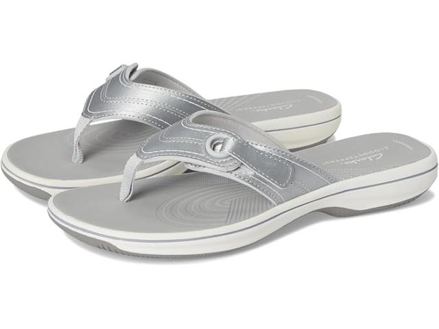 (取寄) クラークス レディース ブリーズ レイナ Clarks women Breeze Reyna Silver Synthetic
