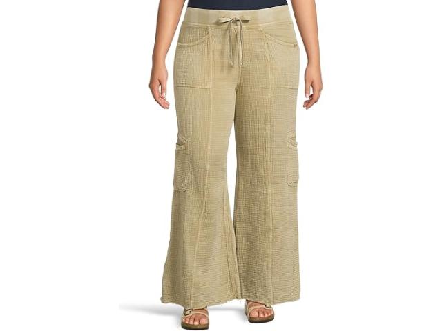 (取寄) XCVI レディース ワイド レッグ XCVI women Rizal Wide Leg Distress Wash Biscuit