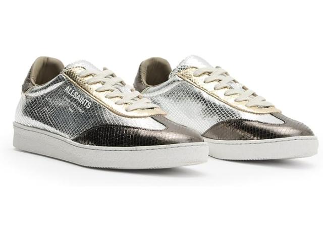 (取寄) オールセインツ レディース テルマ メット スニーカー AllSaints women AllSaints Thelma Met Sneakers Silver Multi