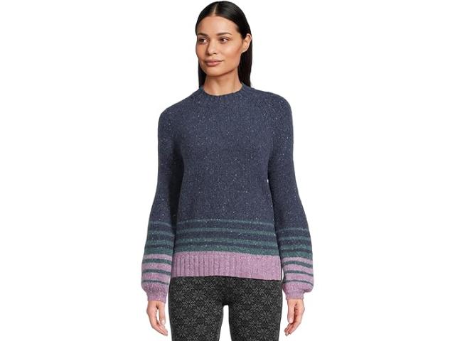 (取寄) スマートウール レディース コージー ロッジ オンブレ セーター Smartwool women Cozy Lodge Ombre Sweater Deep Navy Heather