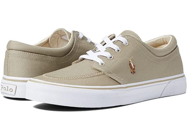 (取寄) ラルフローレン メンズ ファクソン X ロートップ キャンバス スニーカー Polo Ralph Lauren men  Faxon X Low-Top Canvas Sneaker Hampton Khaki/Multi
