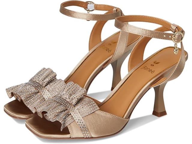 (取寄) ジェイレニー レディース アンクル ストラップ サンダル J. Renee women Almita Ankle Strap Sandal Beige