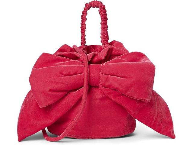 (取寄) フリーピープル レディース ベル ベルネット ボウ バッグ Free People women Belle Velvet Bow Bag Pink