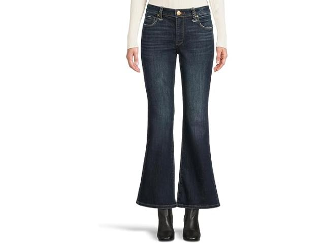 (取寄) カット フロム ザ クロス レディース ピティート アナ ハイ ライズ ファブ AB フレア ブレイド KUT from the Kloth women Petite Ana High Rise Fab Ab Flare Braid Beltloop Enchantment