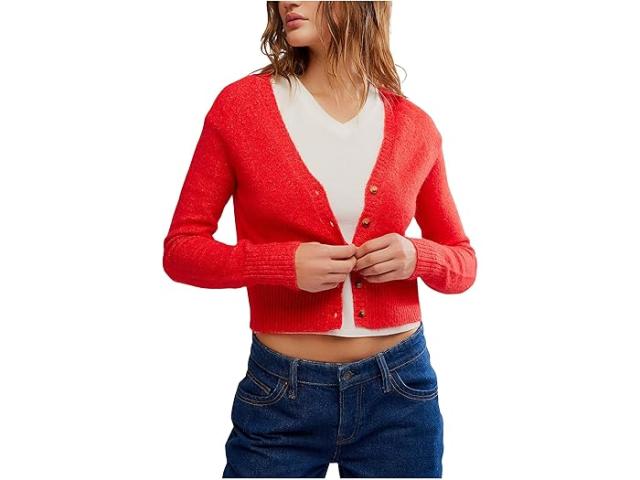 (取寄) フリーピープル レディース スクール ガール カルディ Free People women School Girl Cardi Cherry Pop Melange