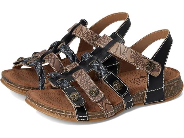 (取寄) ラルティストバイスプリングステップ レディース デリラ L'Artiste by Spring Step women Delila Black Multi