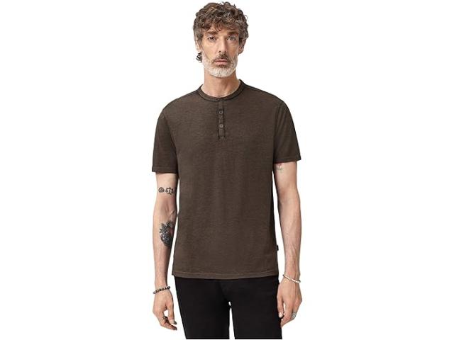 (取寄) ジョン バルベイトス メンズ デューク ヘンリー John Varvatos men Duke Henley K4463R25 Teakwood