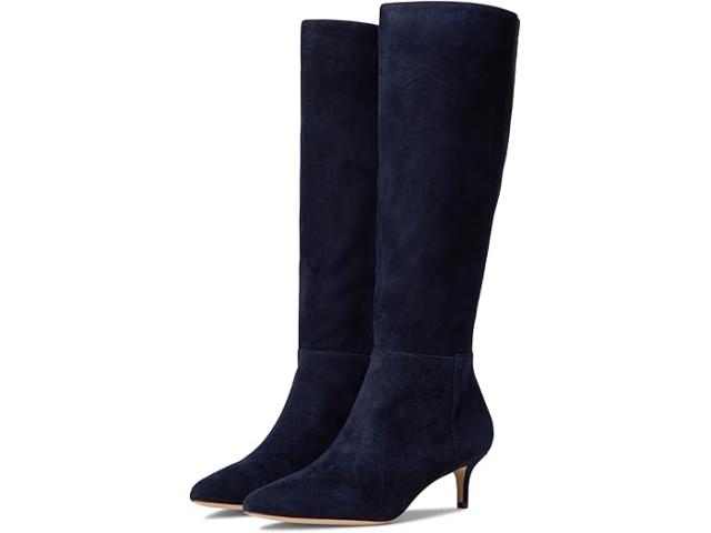 (取寄) ローレン ラルフローレン レディース マッケイ スエード トール ブーツ ヒール Lauren Ralph Lauren women McKay Suede Tall Boots Heel Lauren Navy