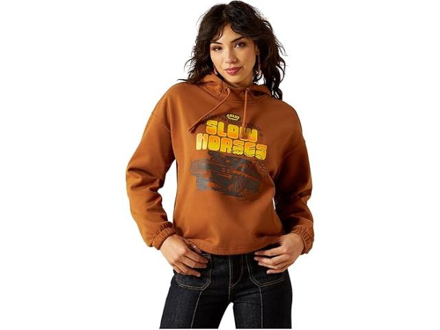(取寄) アリアット レディース エッセンシャル センデロ スロー ホーシズ ブーディ Ariat women Essential Sendero Slow Horses Hoodie Glazed Ginger