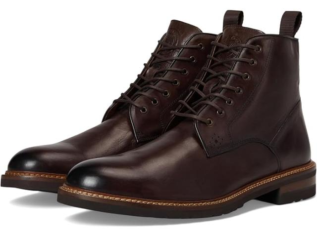 (取寄) ジョンストン&マーフィー コレクション メンズ ハートフォード プレーン トゥ ブーツ Johnston & Murphy Collection men Hartford Plain Toe Boots Dark Brown Italian Calfskin