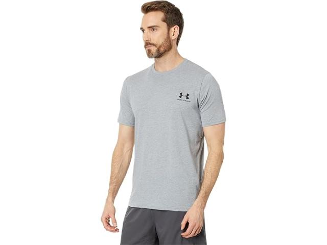 (取寄) アンダーアーマー メンズ スポーツスタイル レフト チェスト ショート スリーブ Under Armour men Sportstyle Left Chest Short Sleeve Steel Light Heather/Black