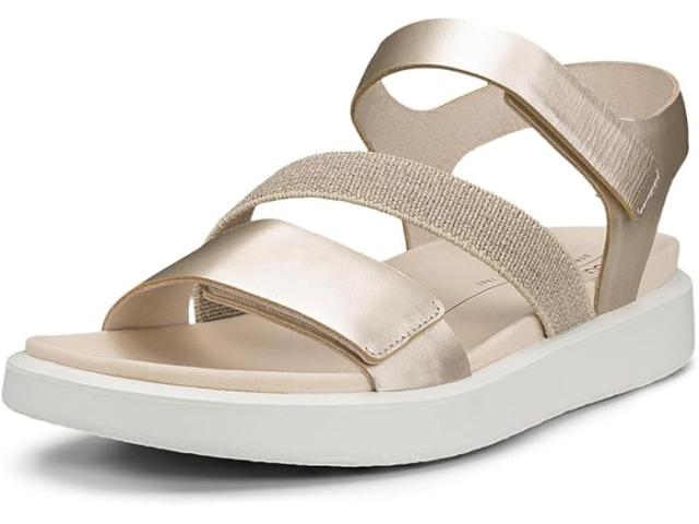 (取寄) エコー レディース フロート 2 バンド サンダル ECCO women ECCO Flowt 2 Band Sandal Pure White Gold