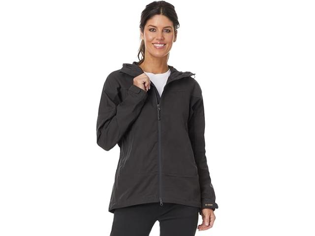 (取寄) フェールラーベン レディース アビスコ ライト トレッキング ジャケット Fjllrven women Fjallraven Abisko Lite Trekking Jacket Dark Grey/Black