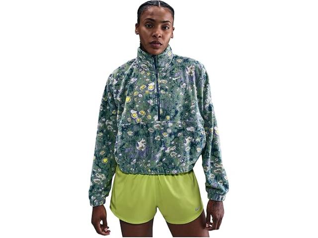 (取寄) ナイキ レディース ワン ハーフ-ジップ トップ ポラール アンスラサイト Nike women One Thermo-FIT Half-Zip Top Polar Anthracite Blue Void/Space Purple/Fir/White