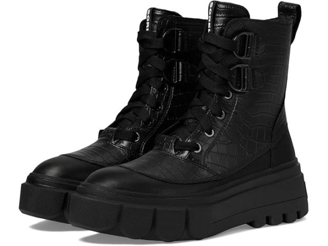 (取寄) ソレル レディース キャリブー X ブーツ レース ウォータープルーフ SOREL women Caribou X Boot Lace Waterproof Black/Black