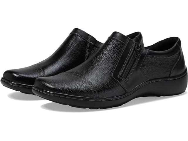 (取寄) クラークス レディース コラ ジニー Clarks women Clarks Cora Giny Black Tumbled/Smooth Leather