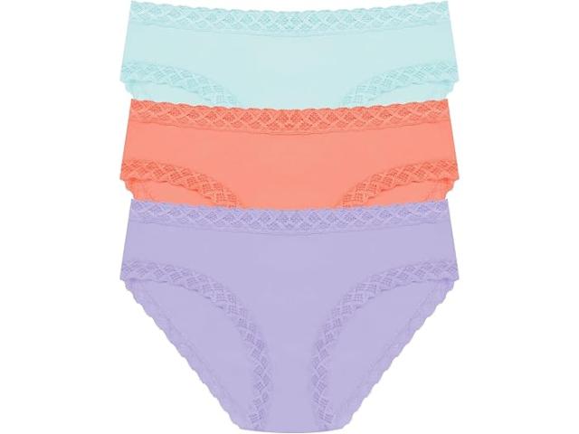 (取寄) ナトリ レディース ブリス ガール ブリーフ 3-パック パンティ Natori women Bliss Girl Brief 3-Pack Panties Lilac Dream/Rosy Coral/Whp Mnt