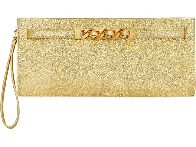 (取寄) レベッカミンコフ レディース カーブ リンク クラッチ Rebecca Minkoff women Curb Link Clutch Gold