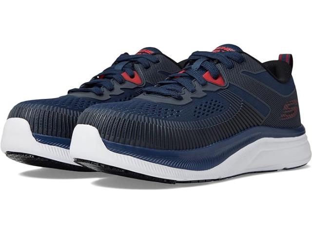 (取寄) スケッチャーズ スニーカー ワーク メンズ ジェビオン コンプ トゥ SKECHERS Work men SKECHERS Work Jevion Comp Toe Navy