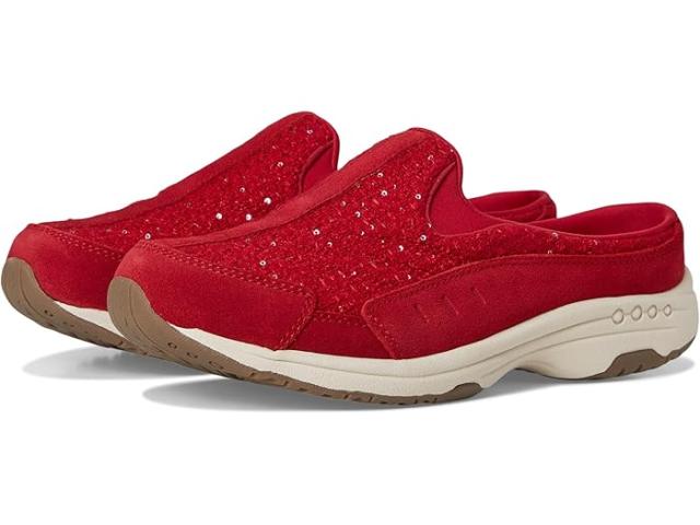 (取寄) イージースピリット レディース トラベルタイム Easy Spirit women Traveltime Red Suede/Red Sequin Boucle