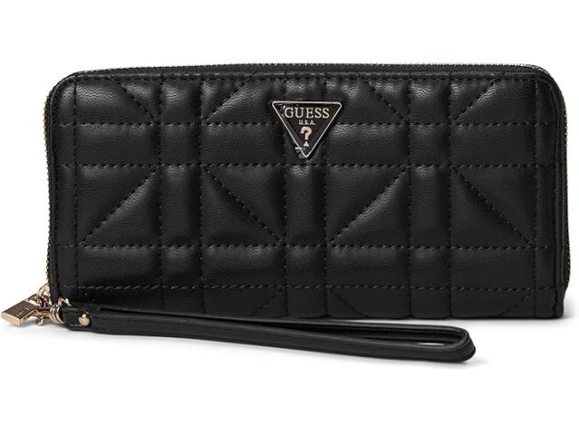 (取寄) ゲス レディース エディタ ラージ ジップ アラウンド ウォレット GUESS women Edita Large Zip Around Wallet Black