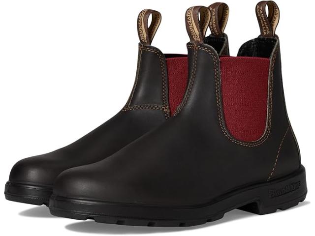 (取寄) ブランドストーン オリジナル 500 チェルシー ブーツ Blundstone Original 500 Chelsea Boots Stout Brown/Crimson