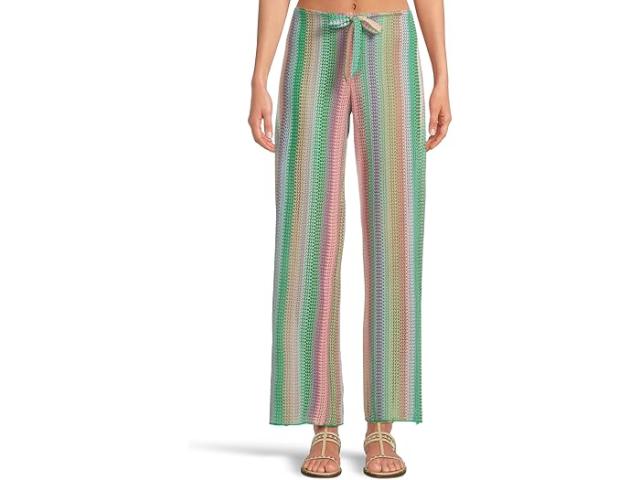 (取寄) ベッカ レディース ビーチ サイド クローシェ スプリット レッグ パンツ BECCA women Beach Side Crochet Split Leg Pants Mutlicolor