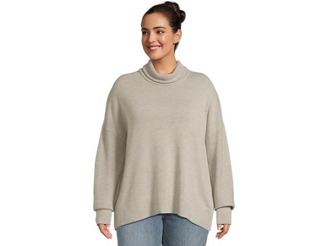 (取寄) スマートウール レディース エッジウッド カウル ネック セーター Smartwool women Edgewood Cowl Neck Sweater Almond/Light Gray