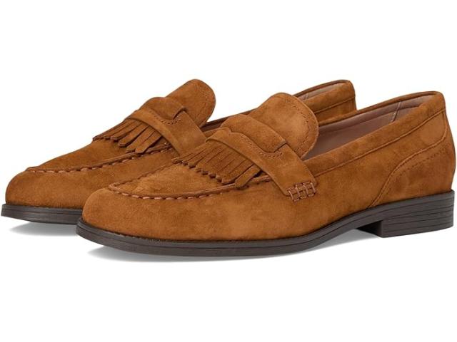 (取寄) コールハーン レディース スタッシ キルティー ローファーズ Cole Haan women Stassi Kiltie Loafers Tobacco Suede